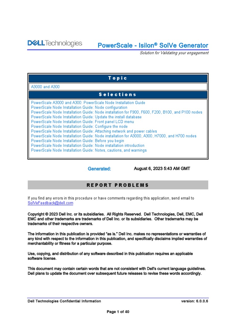 PowerScale - Isilon - A3000 and A300-PowerScale Node Installation Guide ...