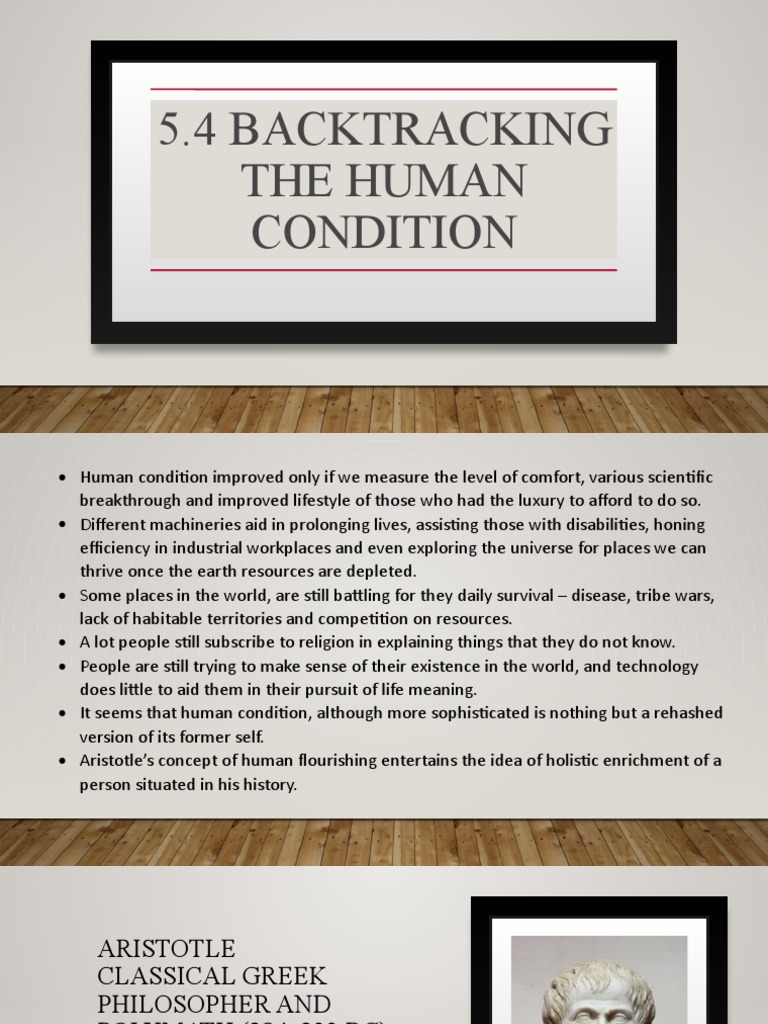 5.4 Backtracking The Human Condition | PDF