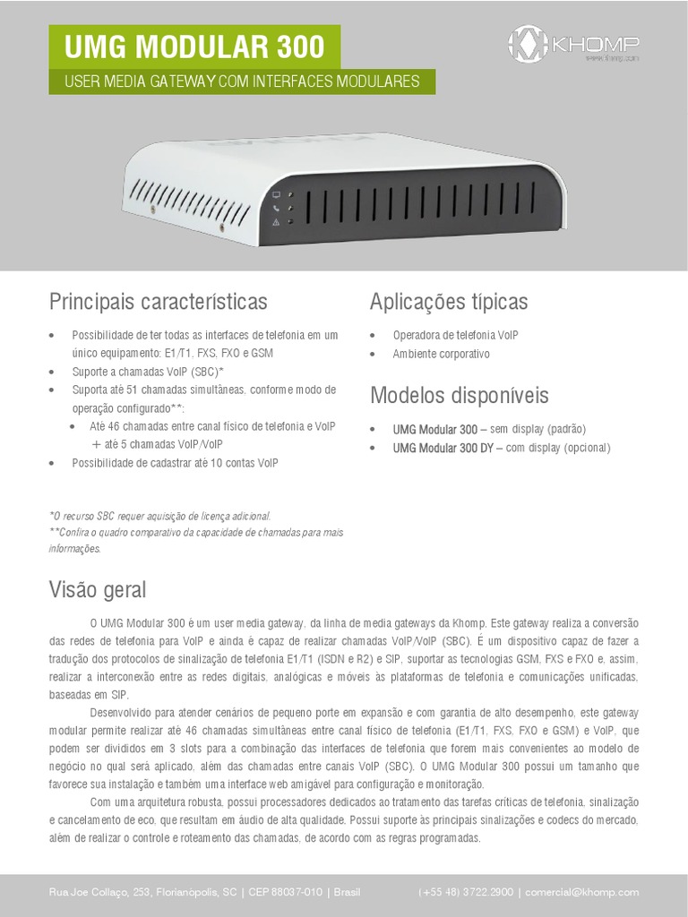 UMG MODULAR 300 PT v22.Q2.1 | PDF