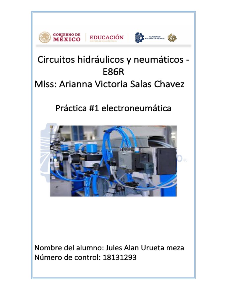 Práctica 1, Electroneumática | PDF