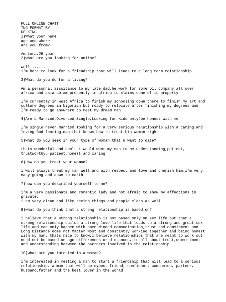 full chatting format -1 | PDF