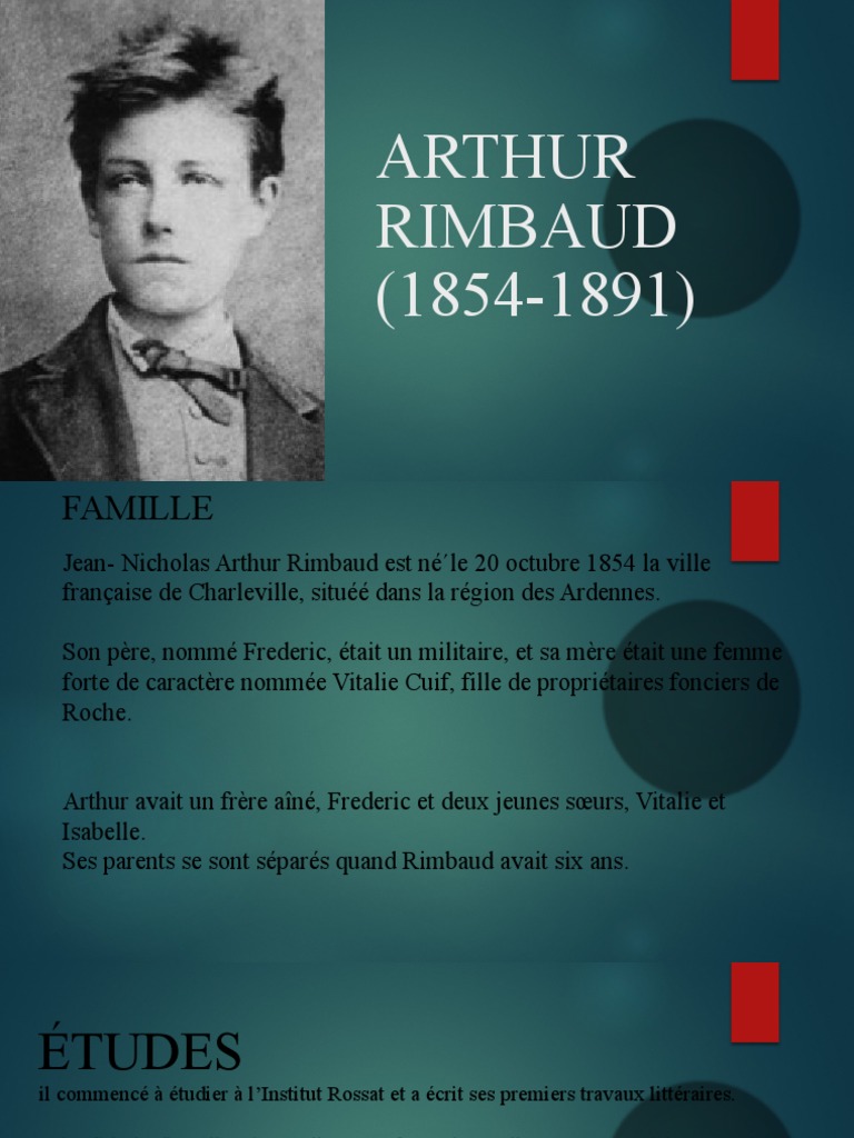 Arthur Rimbaud Fin | PDF | Classiques