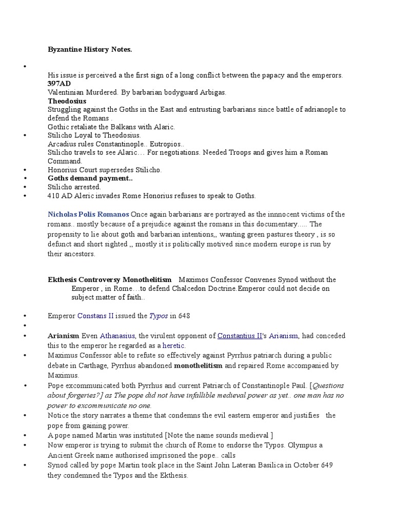 Byzantine History Index | PDF