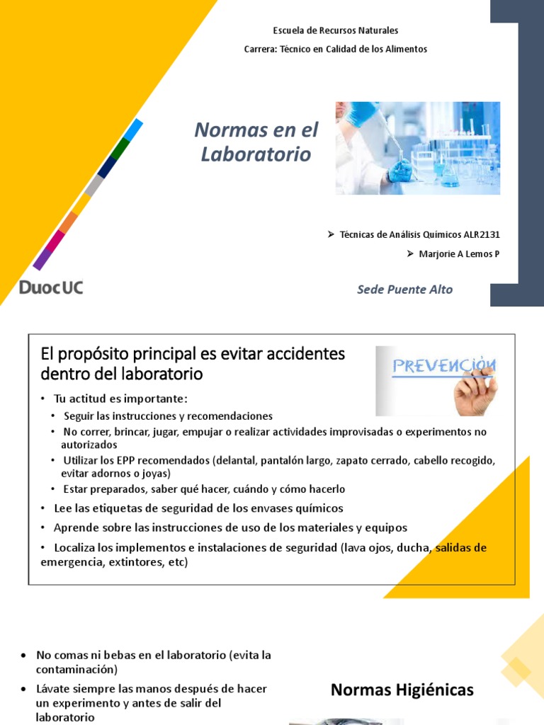 Normas Del Laboratorio | PDF