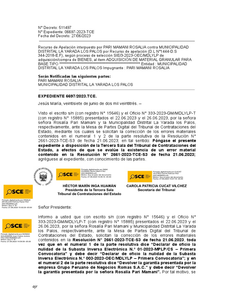 2023 06 28T09 30 27 767 - Decreto | PDF | Gobierno | Justicia