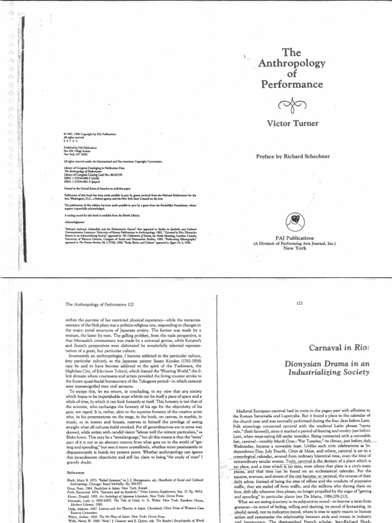 000the Anthropology of Performance | PDF