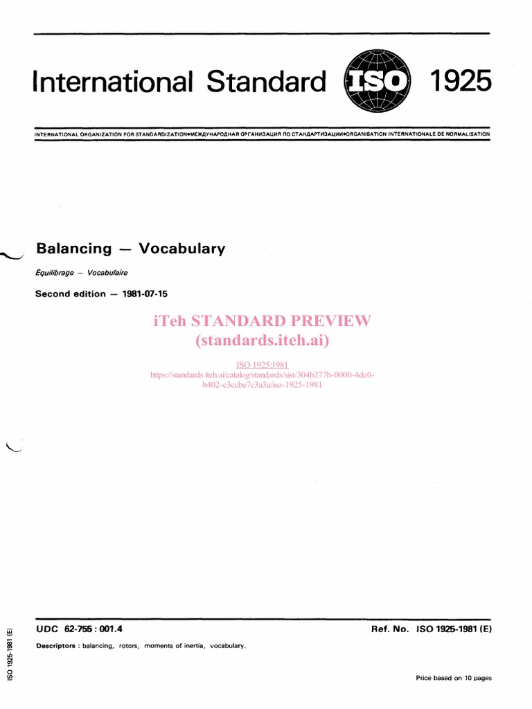 Iso 1925 1981 | PDF