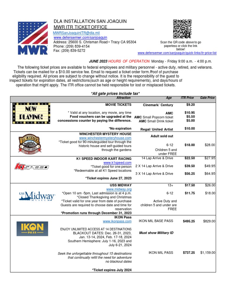 MWR CA Pricelist June 2023 | PDF
