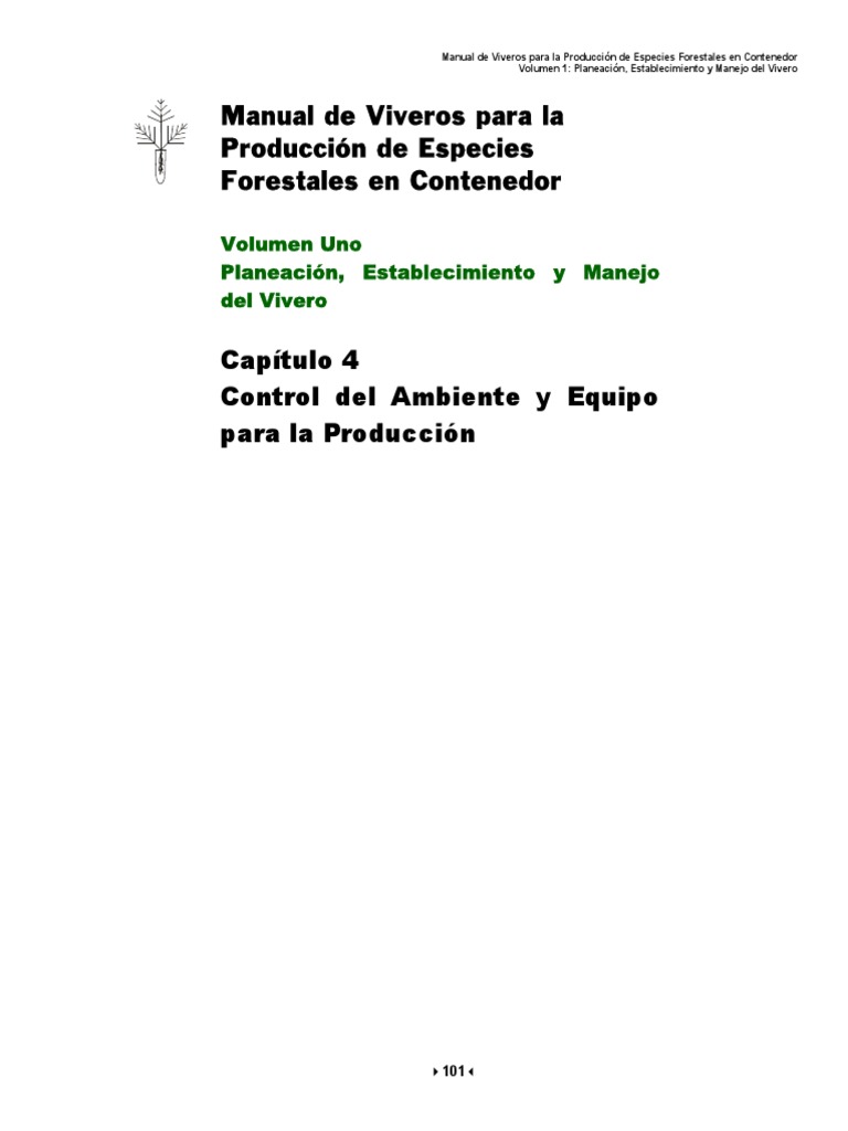 Guía de Viveros: Control Ambiental | PDF