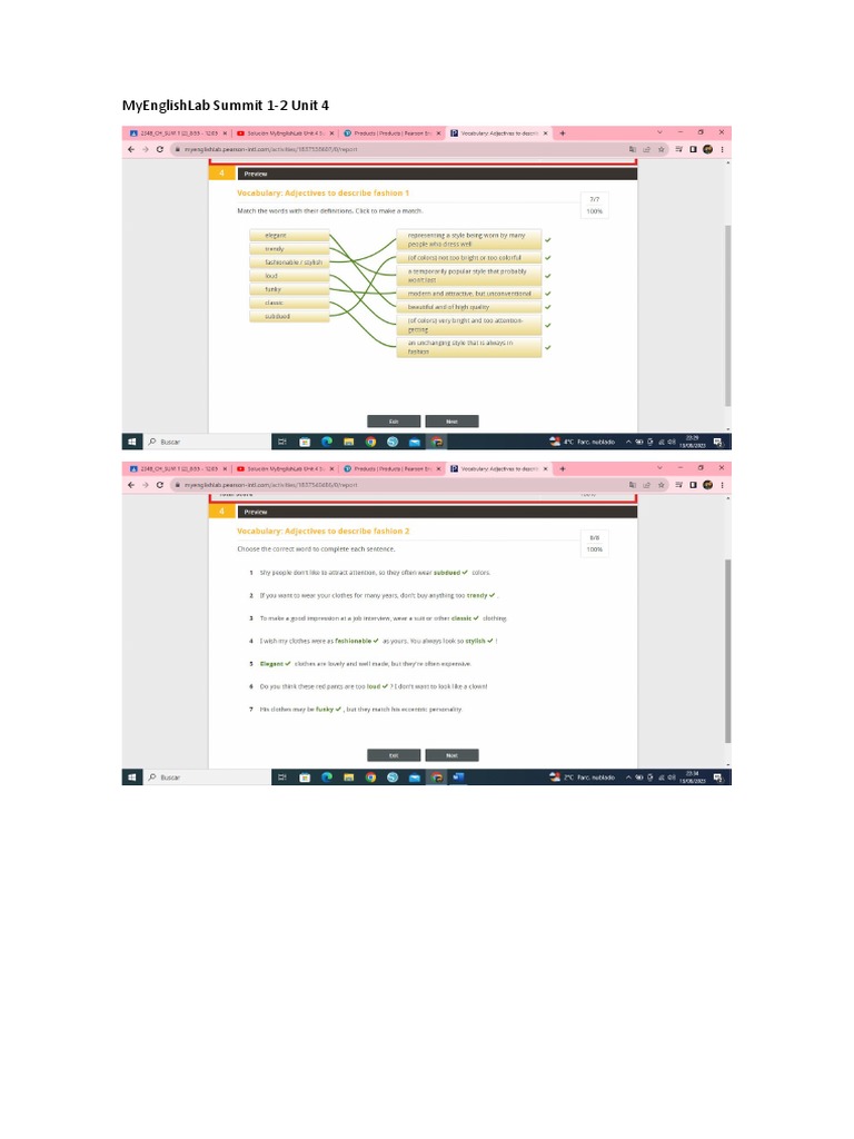 MyEnglishLab Summit 1-2 Unit4 | PDF