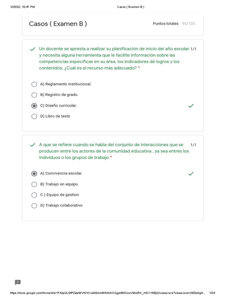 Casos (Examen B) | PDF