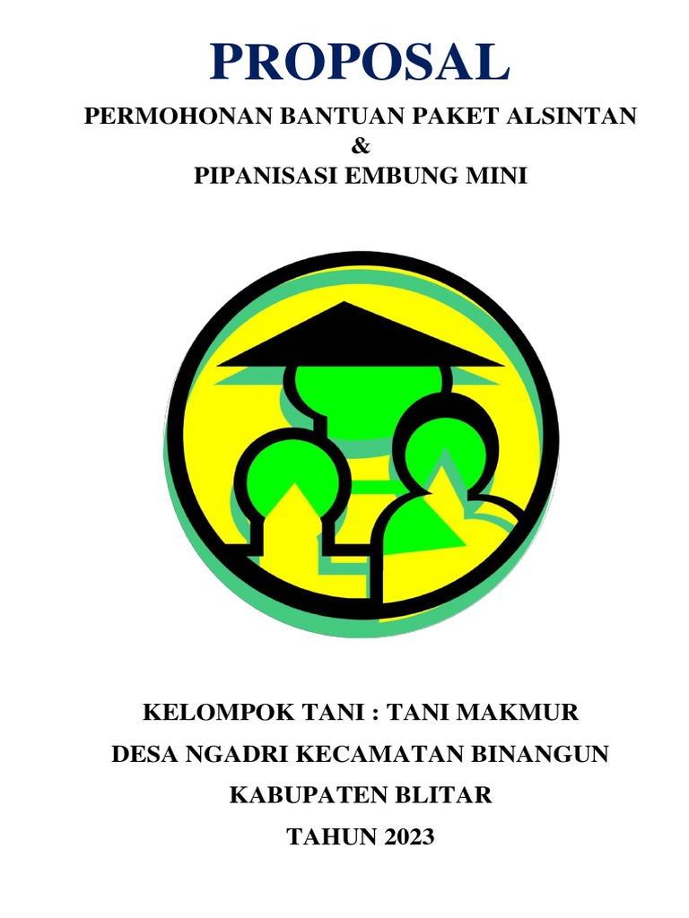 Proposal Bantuan Alsintan Tani Makmur | PDF