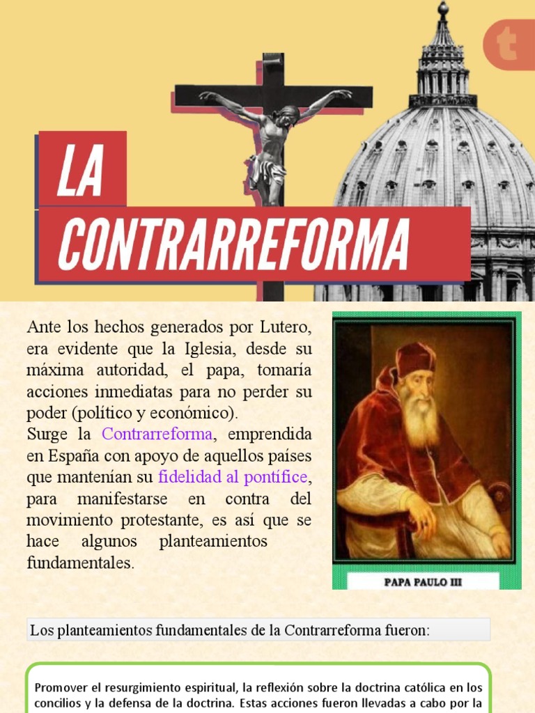 PRESENTACION DE LA CONTRAREFORMA | PDF