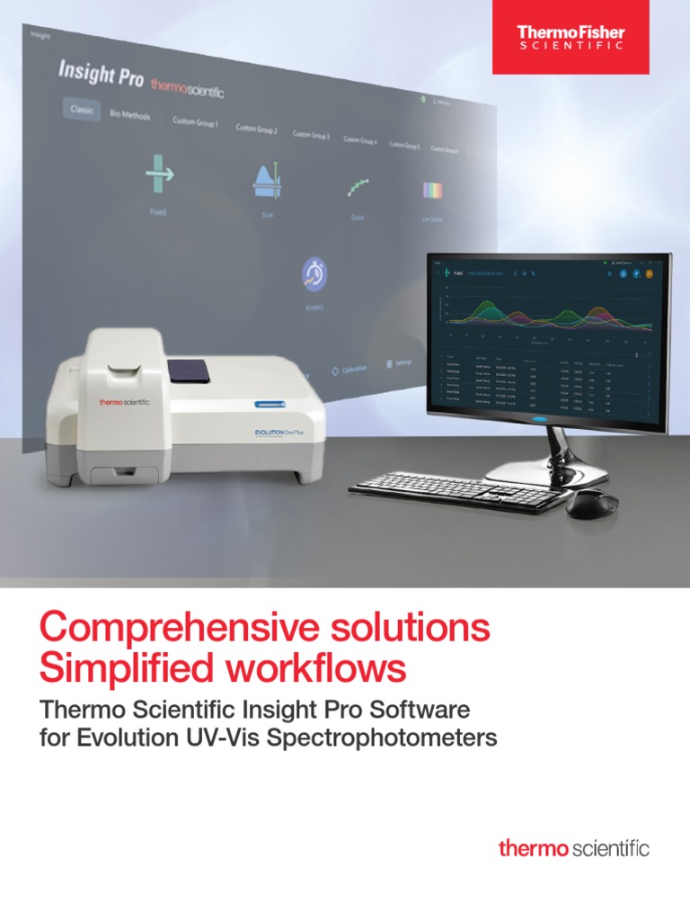 Thermo Scientific Insight Pro Software Evolution Uv Vis Spectrophotometers BR53467 | PDF