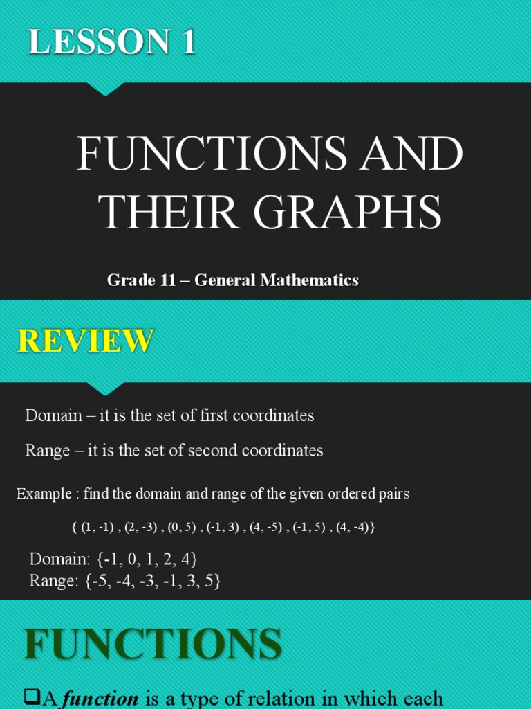 LESSON 1 GenMath FUNCTIONS | PDF | Function (Mathematics) | Applied ... LESSON 1 GenMath FUNCTIONS | PDF | Function (Mathematics) | Applied ...