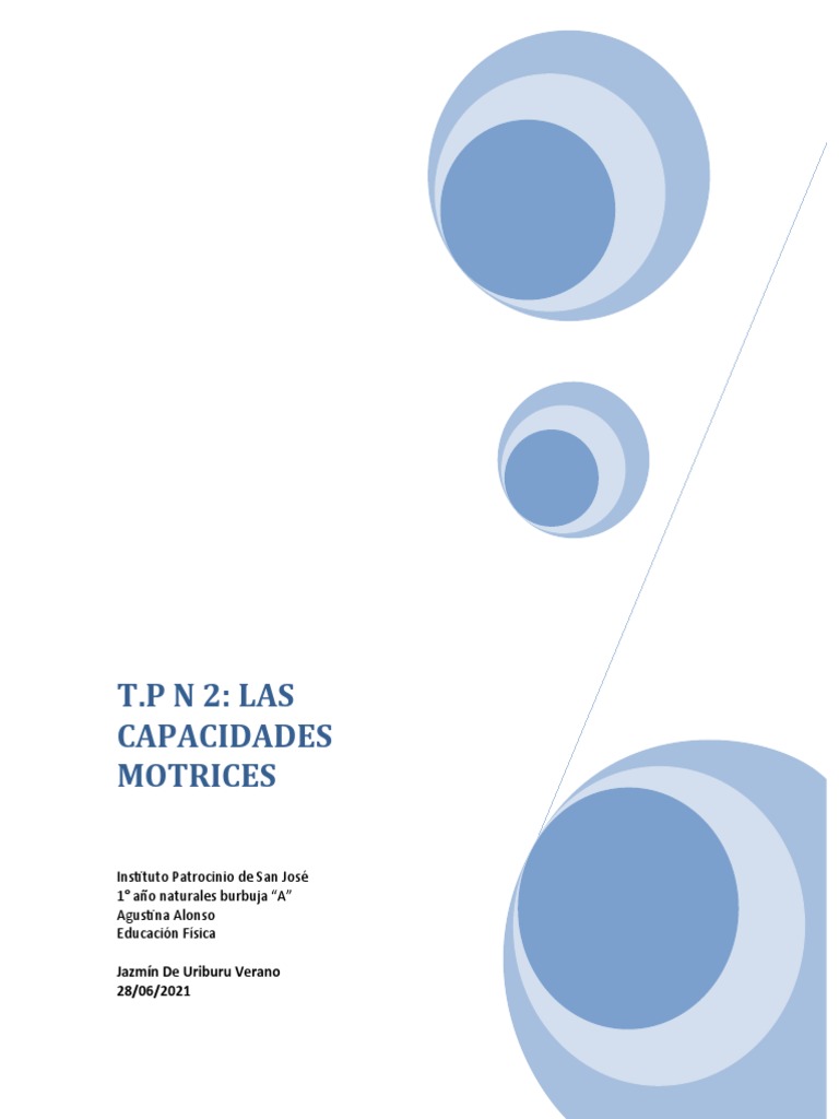 Capacidades Motrices en Educación Física | PDF | Ritmo | Fuerza