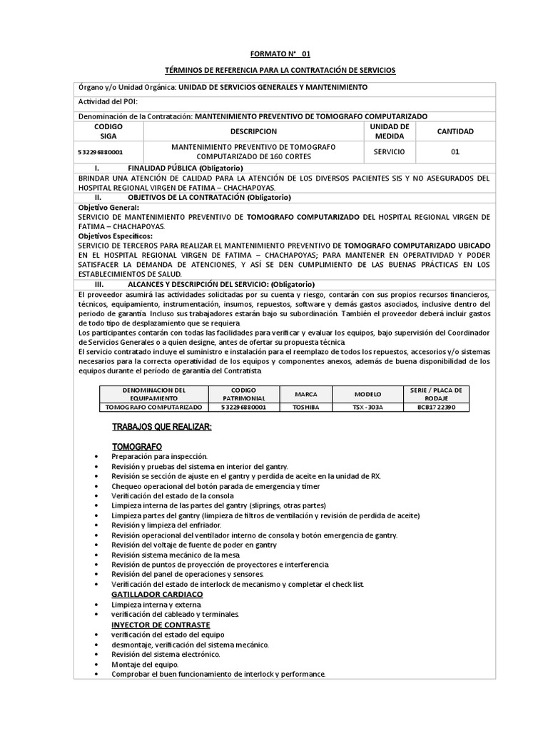 TDR 10 Tomografo Computarizado | PDF | Hospital | Corrupción política