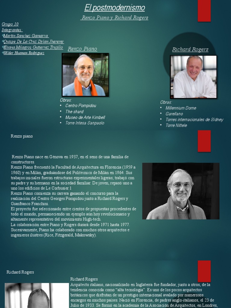 Renzo Piano y Richrad Rogers | PDF