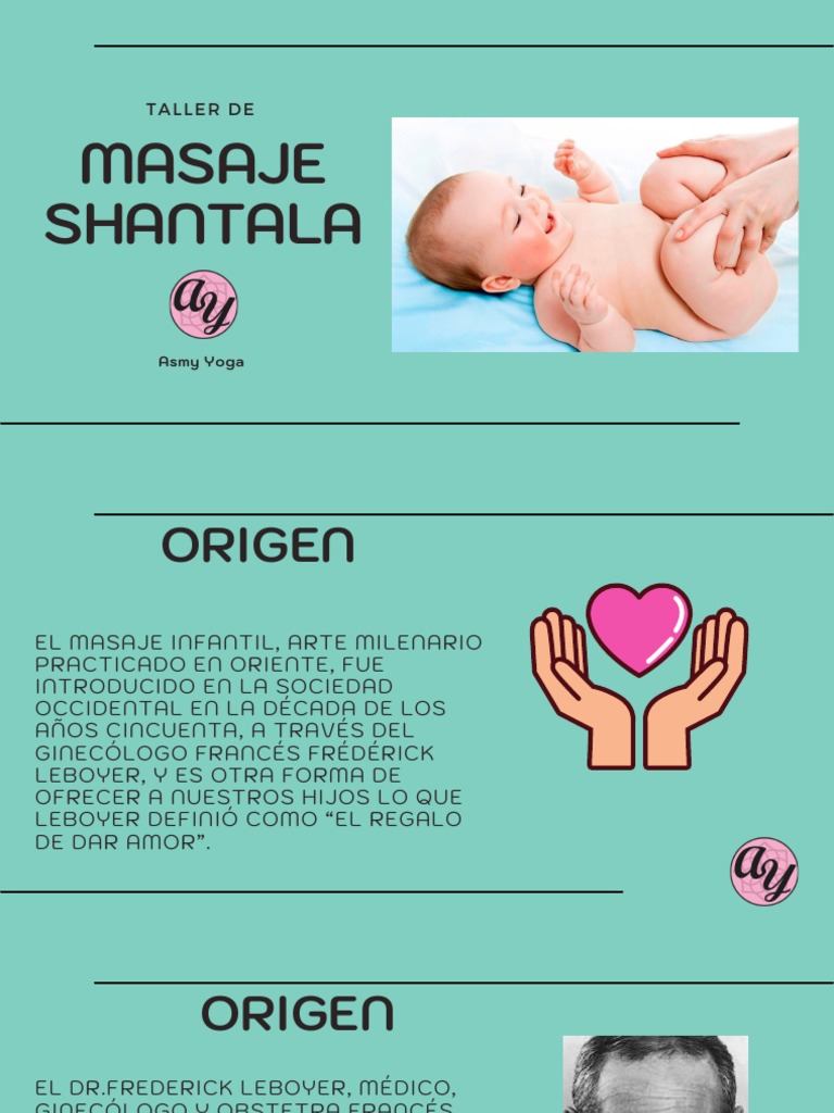 Masaje Shantala para Bebés: Beneficios y Técnicas | PDF