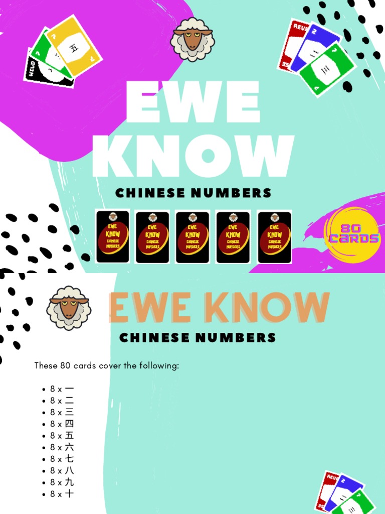 EWE Know: Chinese Numbers | PDF