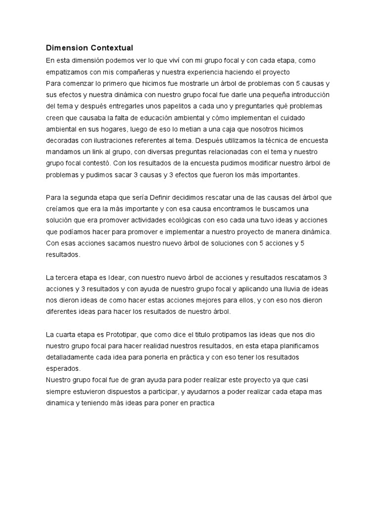Dimension Contextual | PDF | Crecimiento personal y profesional