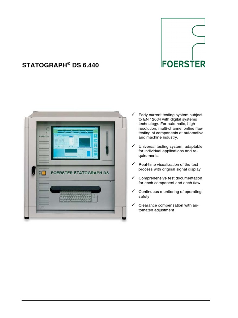 Statograph DS 6440 e | PDF | Computers