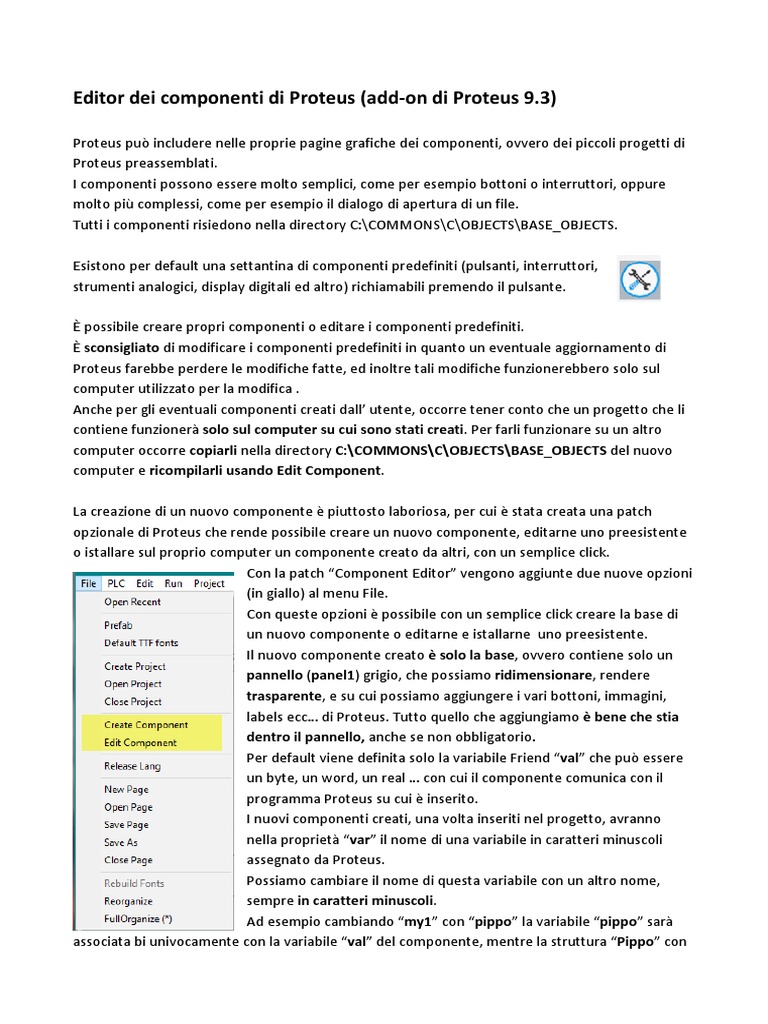 Component Editor | PDF