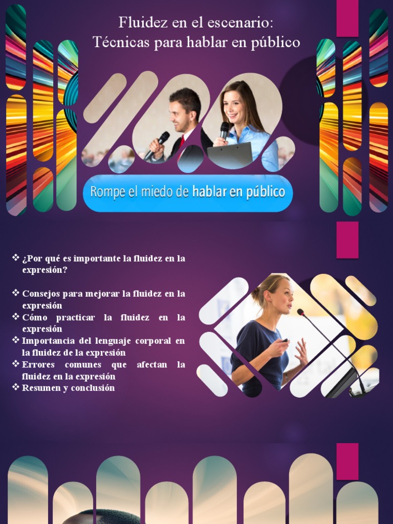Técnicas de Presentación en Público, Fluidez de La Expresión | PDF | Comunicación | Cognición