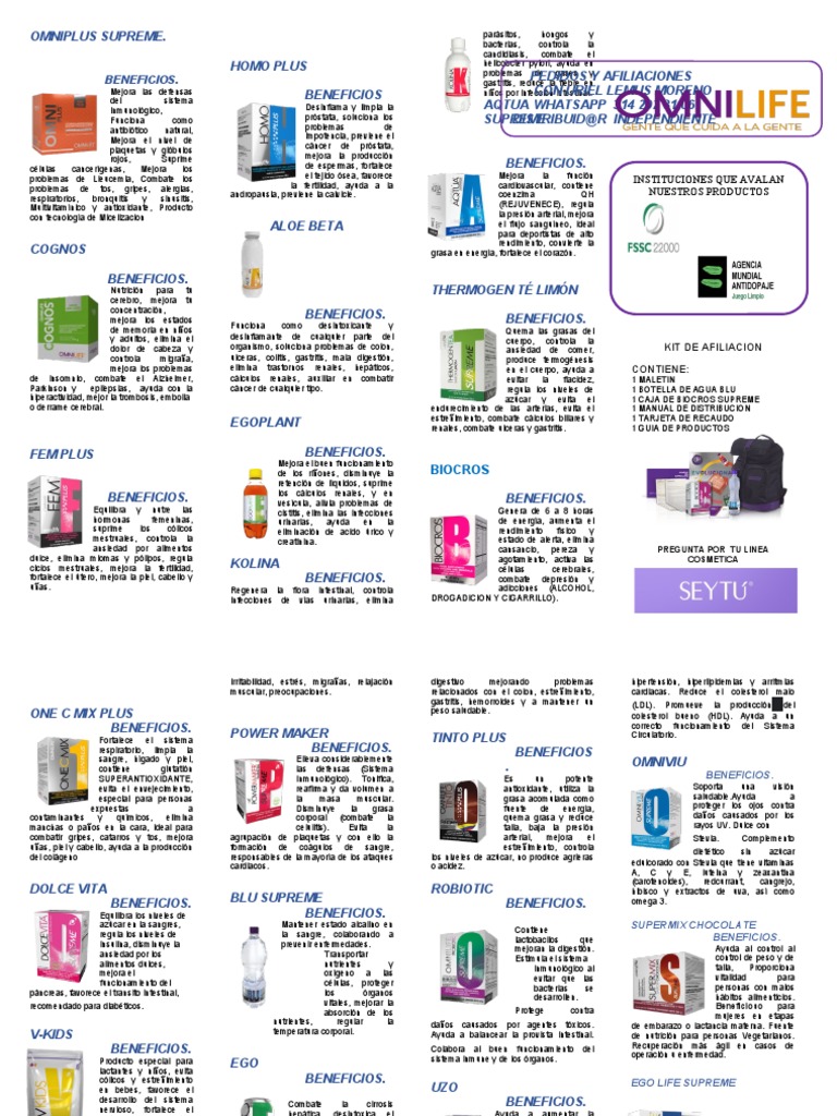 Folleto - Omnilife LEMUS UL. | PDF