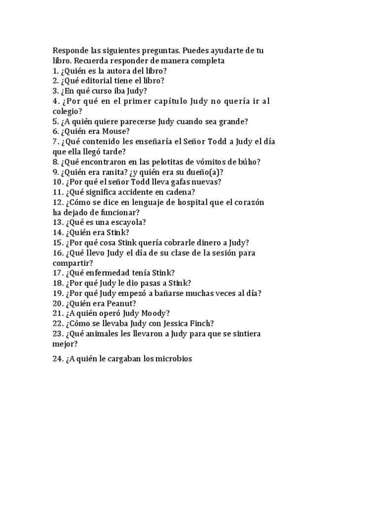 Judy Moody Es Doctora | PDF