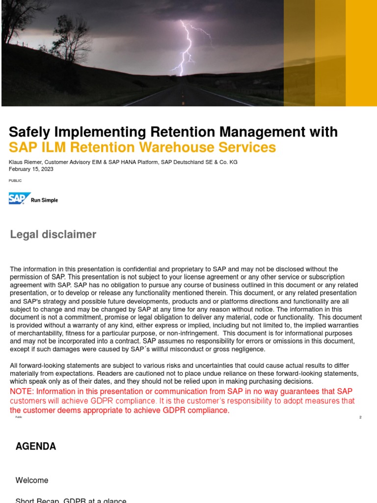 DataDecomissioning Retention ILM 2023 V1 | PDF