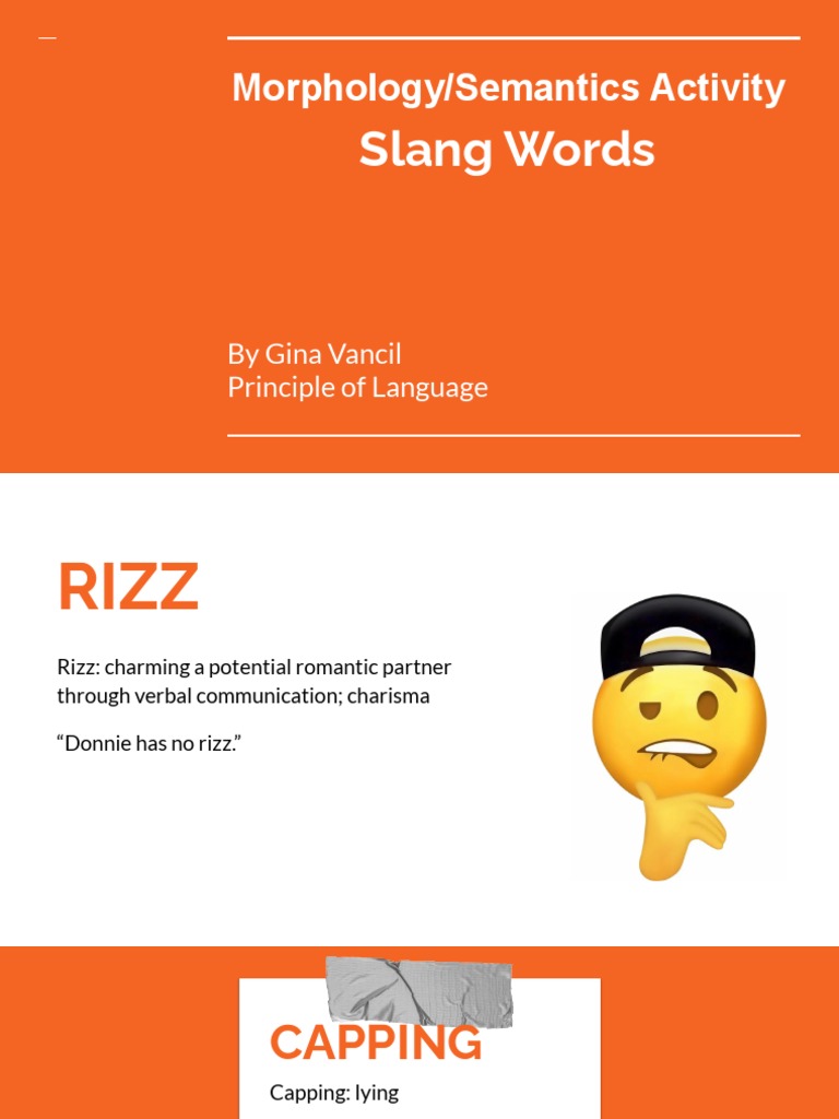 Morphology Semantics Activity | PDF