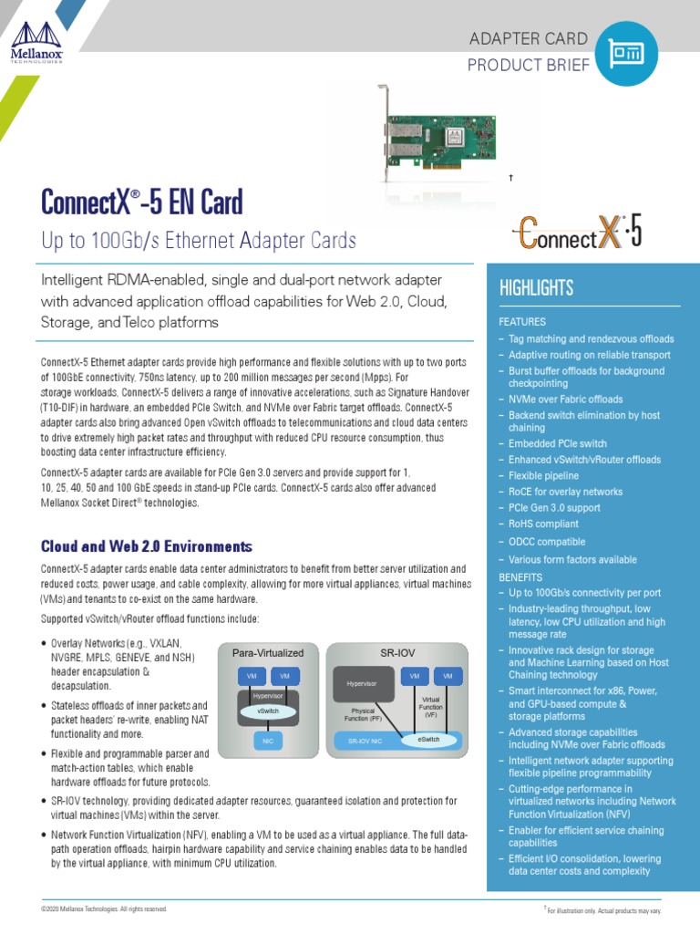 connectx-5-en-ethernet-adapter-card-datasheet | PDF