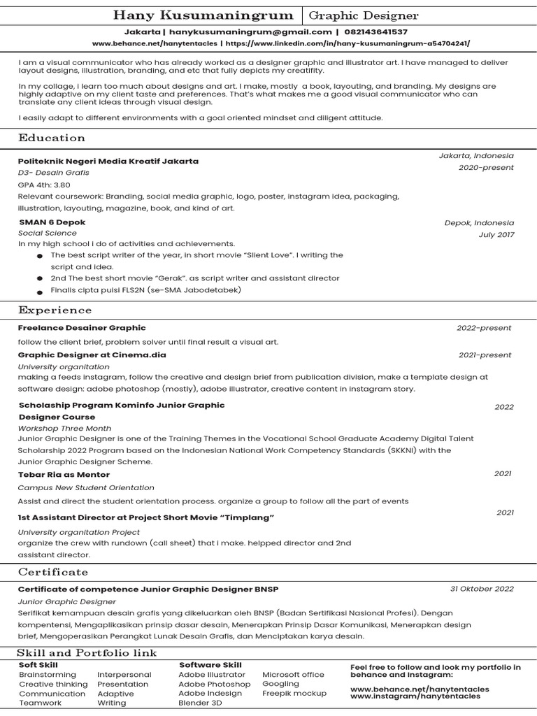 CV - Hany GD INTERN - 2022-FIX-2 | PDF