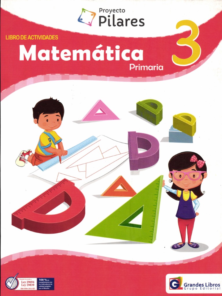3er Grado-Pilares Matemática-Libro de Actividades | PDF