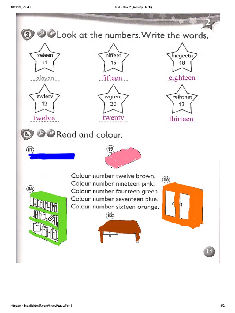 Kid's Box 2 (Activity Book) - Key - Answers | PDF