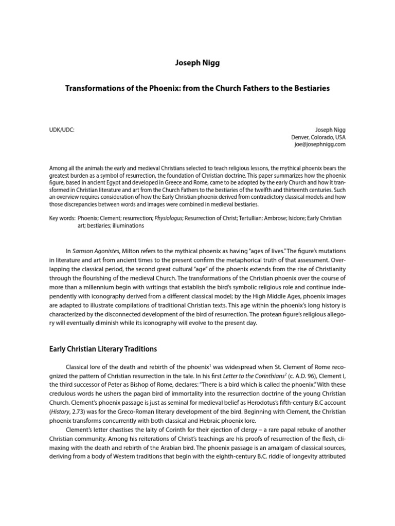 Transformations of The Phoenix From The | PDF