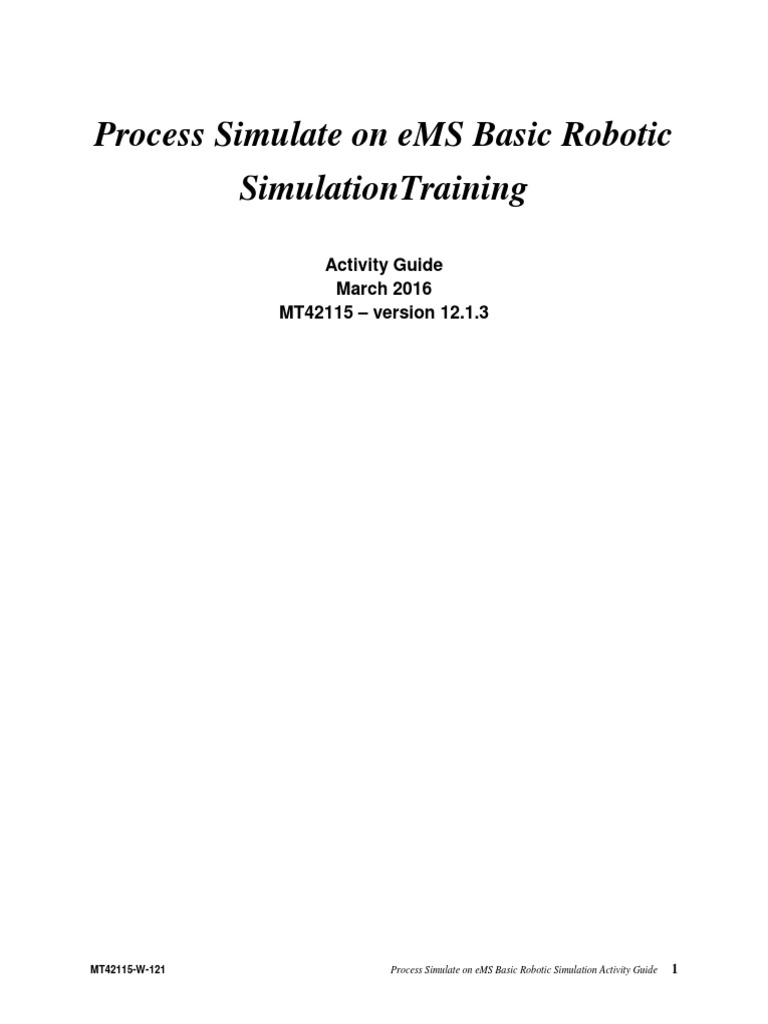 Process Simulate Training DAYS4 5 Version 12.1.3 | PDF | Library ...
