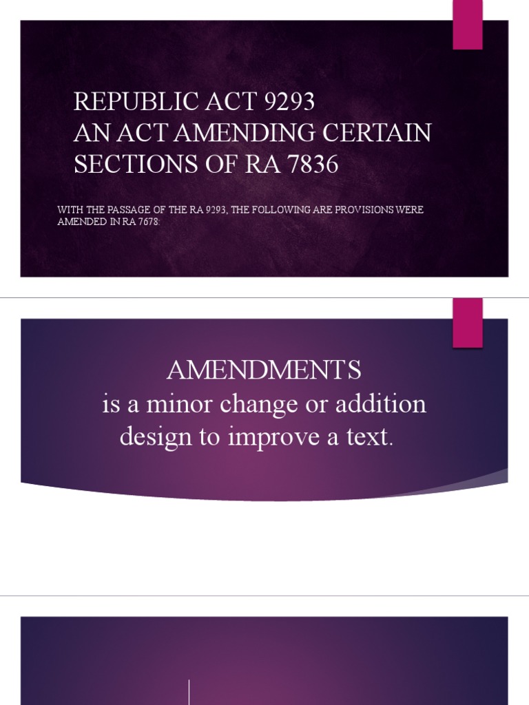 Republic Act 9293 | PDF | Business | Finance & Money Management