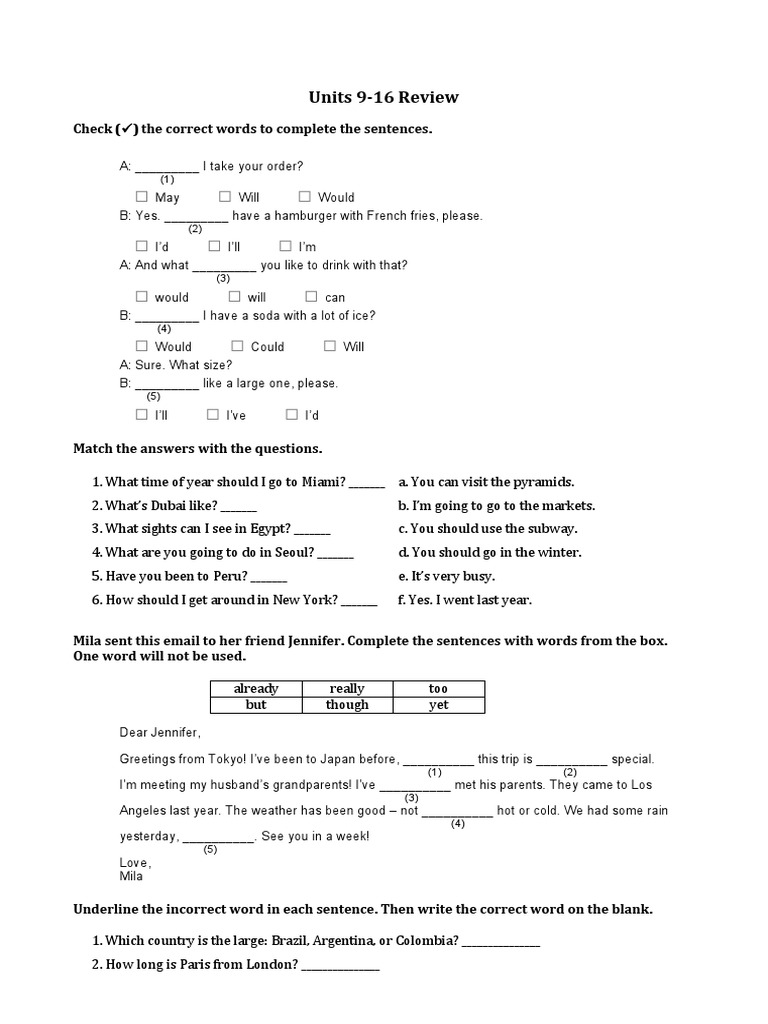 Units 9-16 Review | PDF