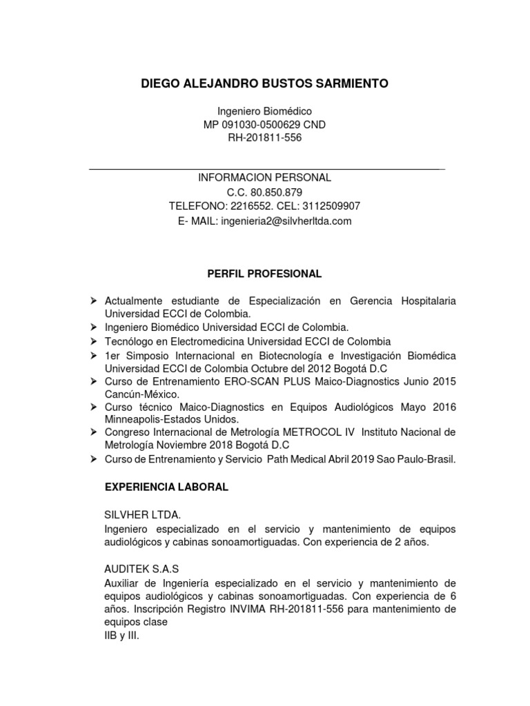 1.1 Documentos Ing. Diego Bustos | PDF