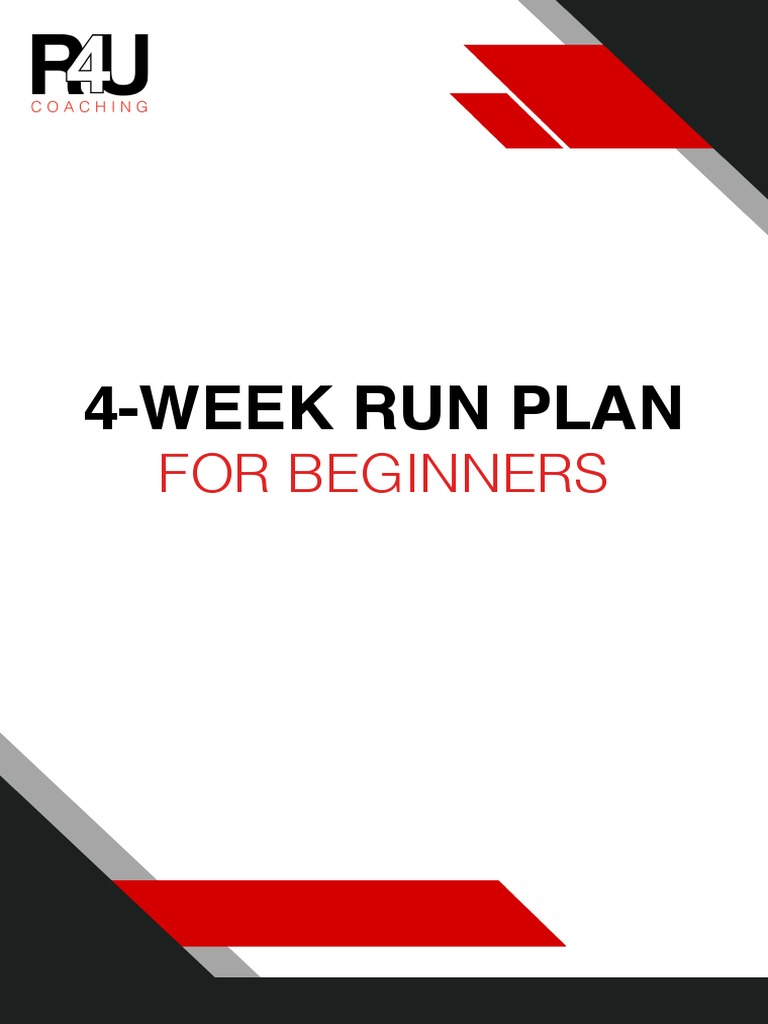Beginner's 4-Week Running Plan | PDF
