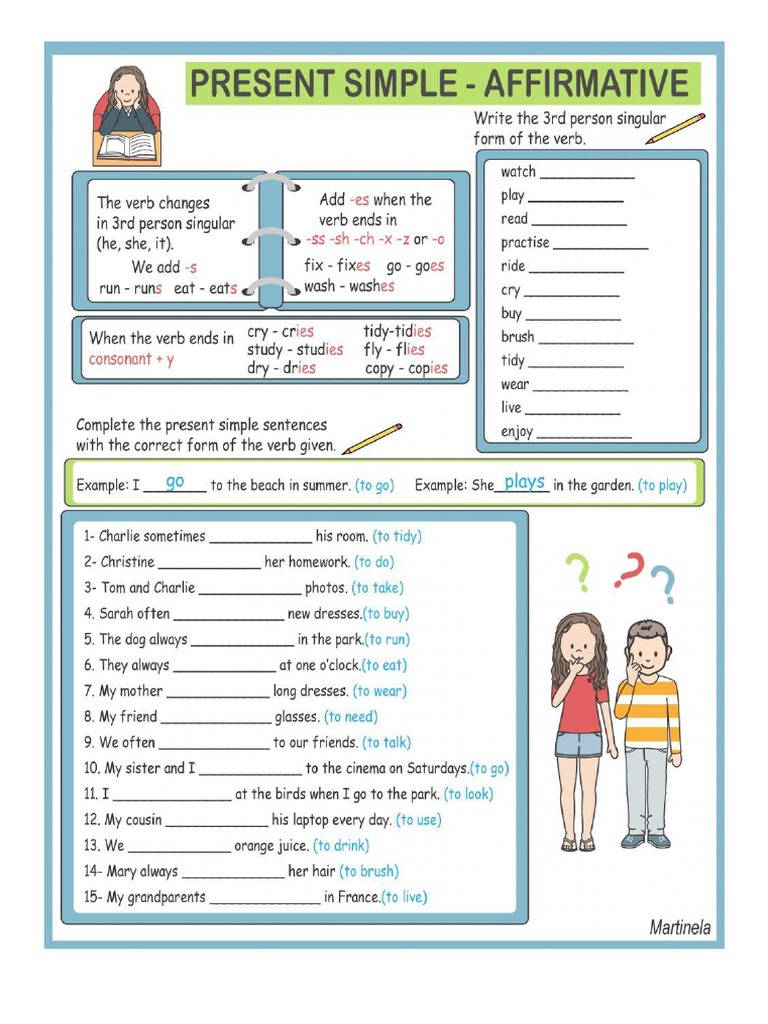 Present Simple Activities | PDF
