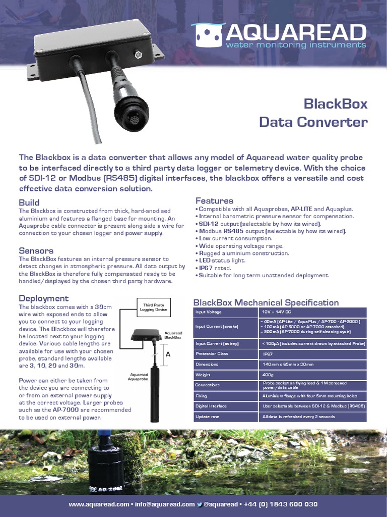 BlackBox Data Sheet | PDF