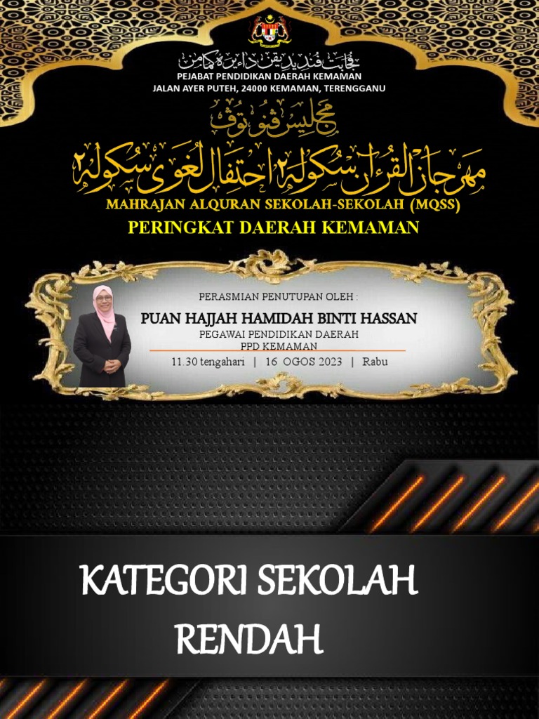 NEW Mqss Daerah 2023 Kemaman | PDF