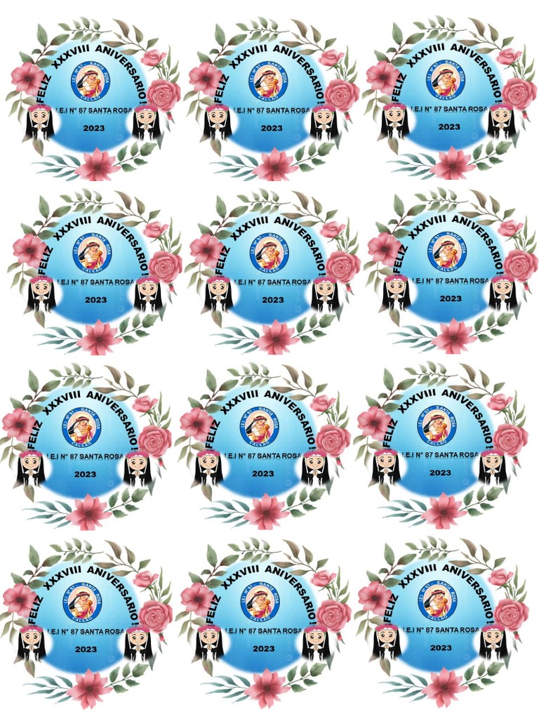 Solapines Aniversario Santa Rosa | PDF