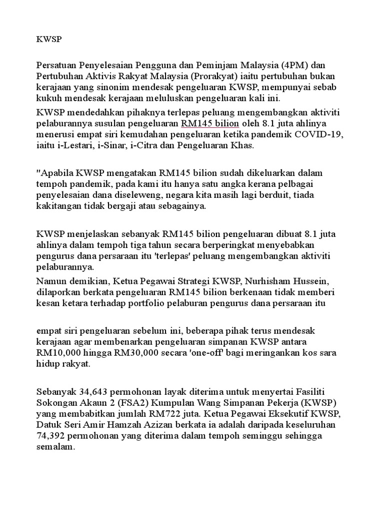 KWSP | PDF