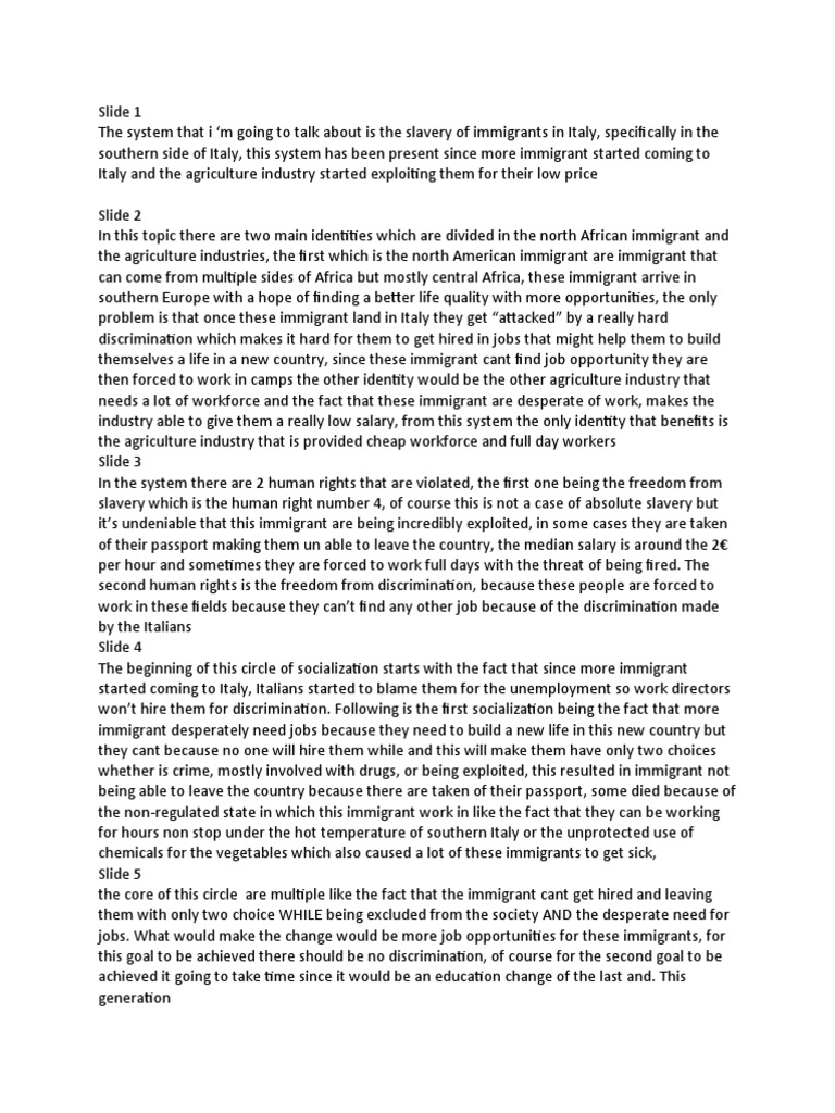 I&s g9 Script | Download Free PDF | Immigration | Slavery