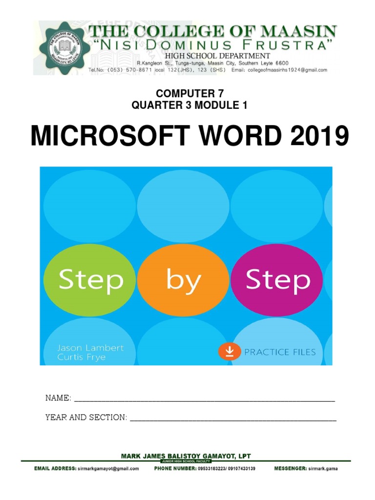 Q3 Lesson 1 MS Word | PDF | Paragraph | Written Communication