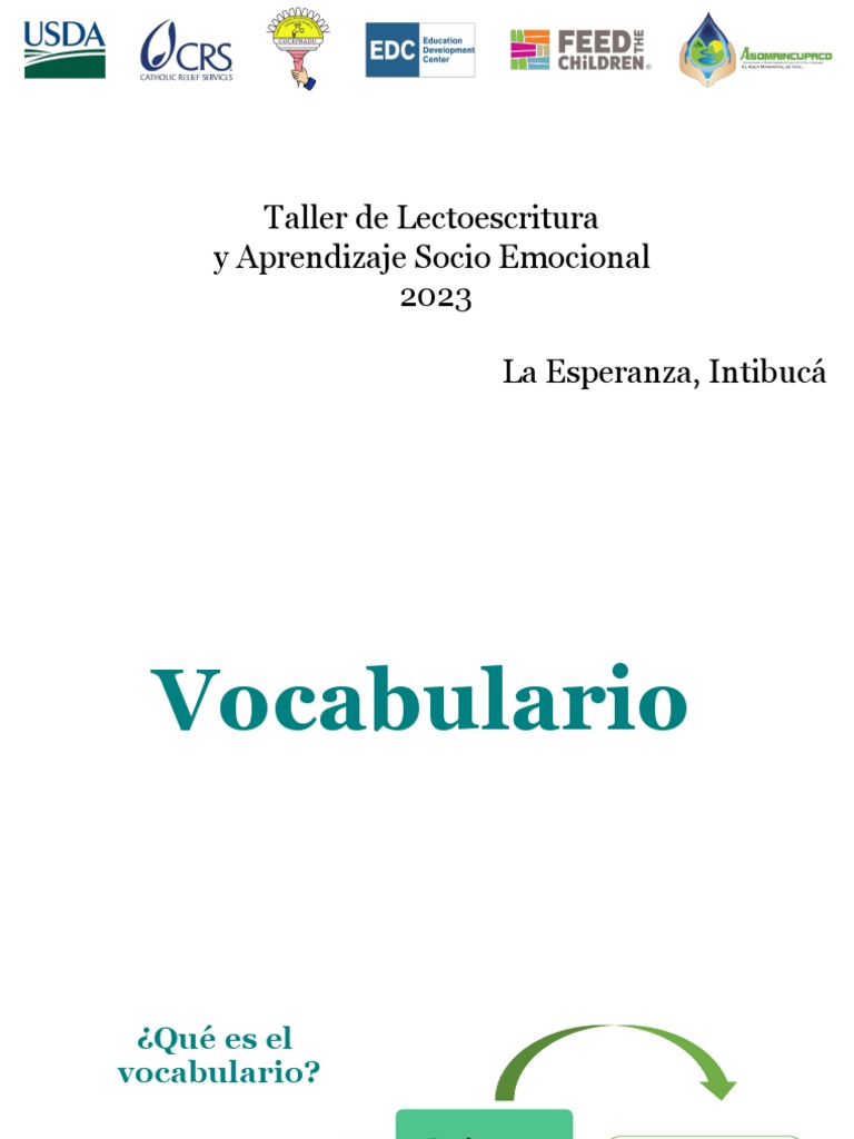Estrategias para Desarrollar Vocabulario | PDF | Aprendizaje | Léxico